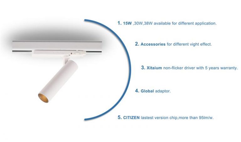 High Quality Manufacturer 3 phase track light | ALPHA LIGHTING.