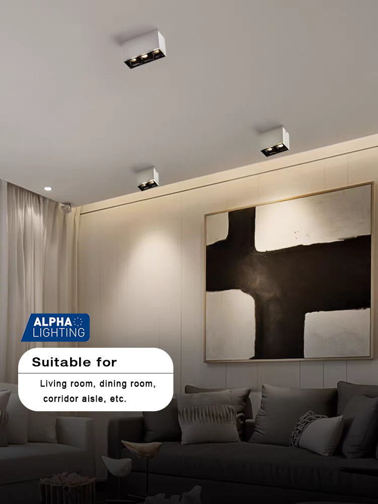 3X7W Triple Heads Surface Mounted LED Dimmable Ceiling Light