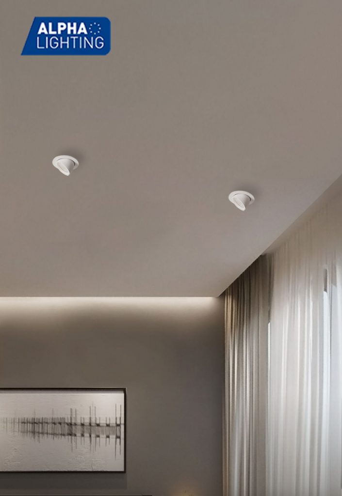 Adjustable rotating 26W 33W COB ceiling recessed LED downlight