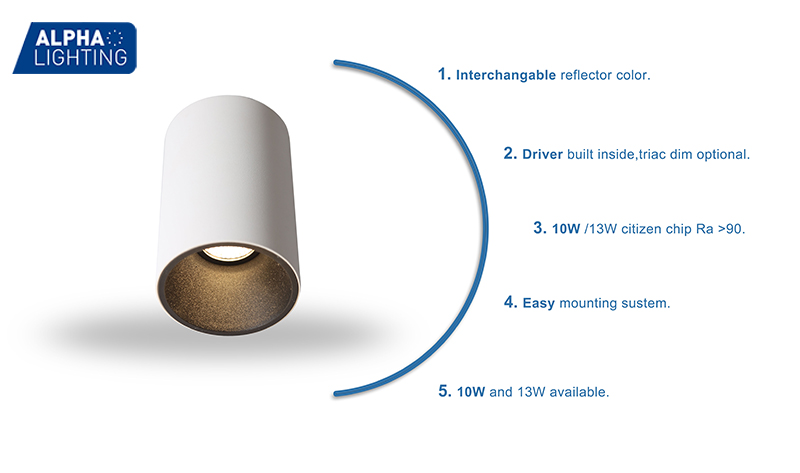 Anti-glare IP20 Indoor High Lumen LED Ceiling Mounted Light