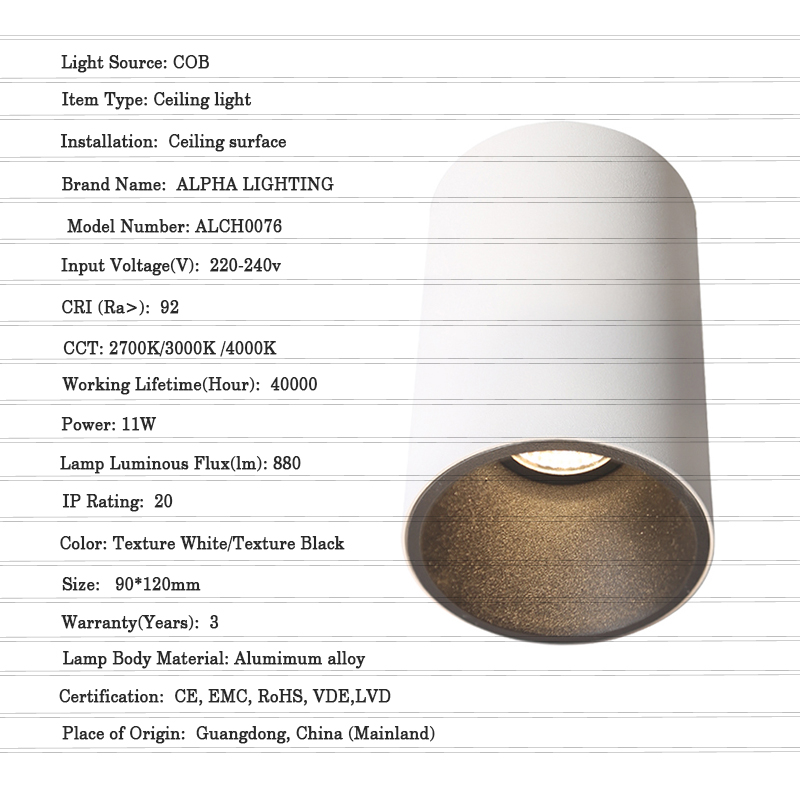 Anti-glare IP20 Indoor High Lumen LED Ceiling Mounted Light