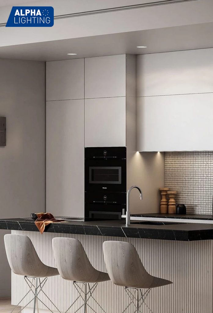 round recessed indoor downlight GU10 fixture aluminum led