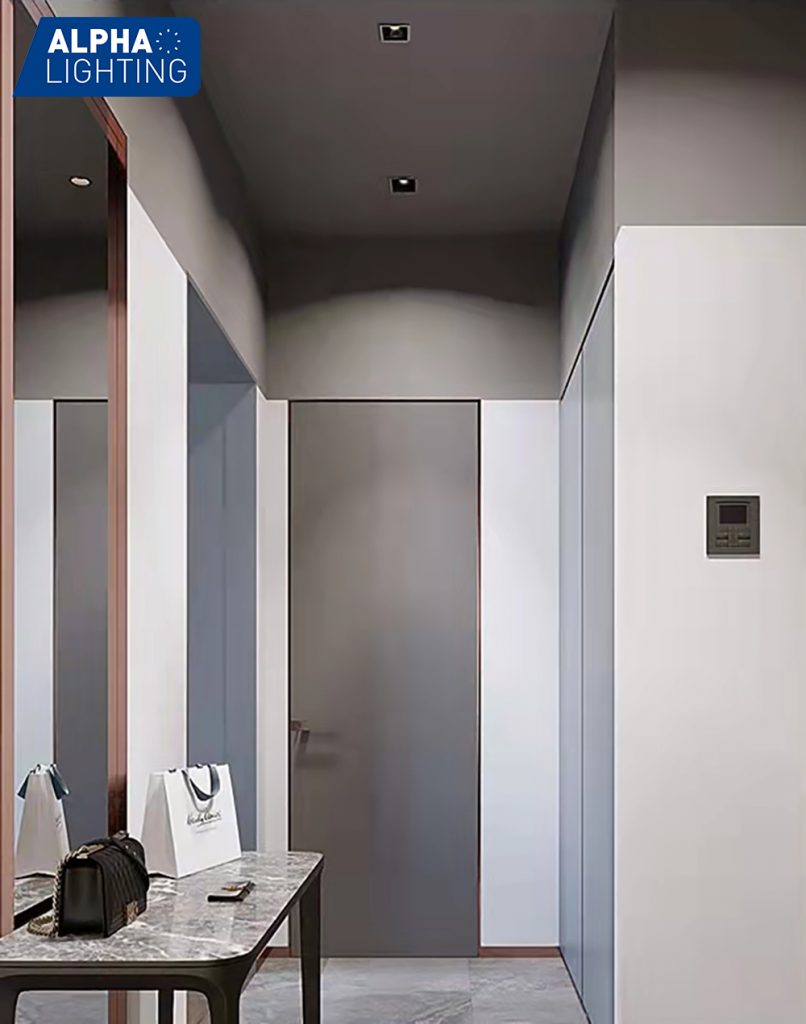 Square anti-glare LED recessed COB spot light