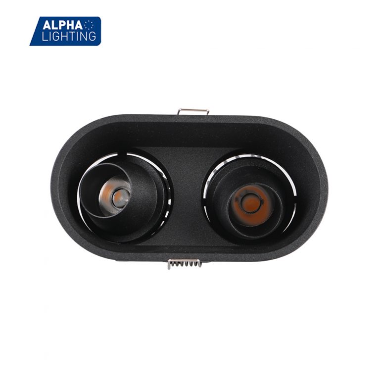 outdoor IP54 double-head LED anti-glare spotlight