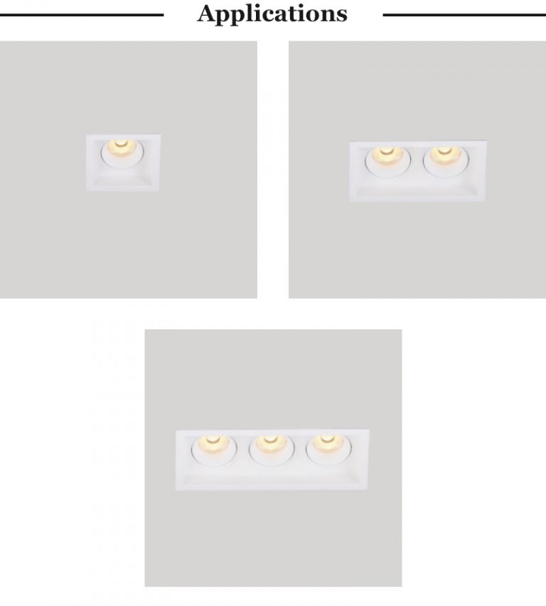 recessed downlight multi-head hotel residential indoor downlight